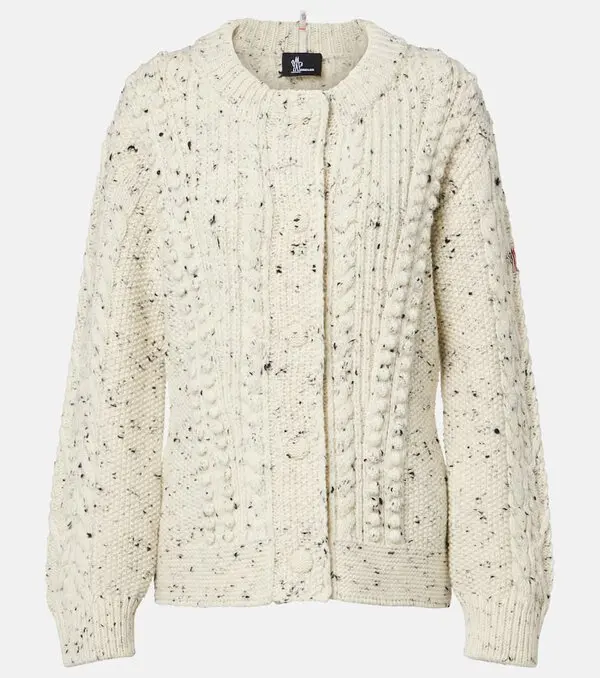 Moncler Cable-knit Wool Cardigan