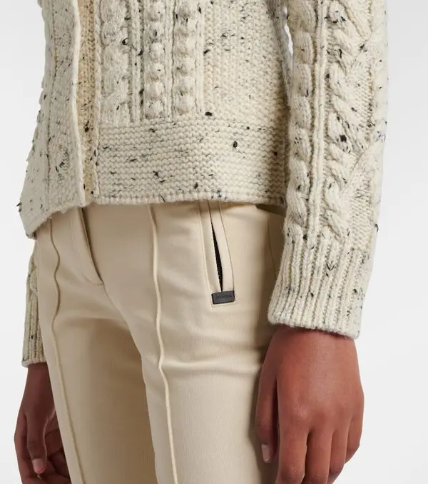 Moncler Cable-knit Wool Cardigan