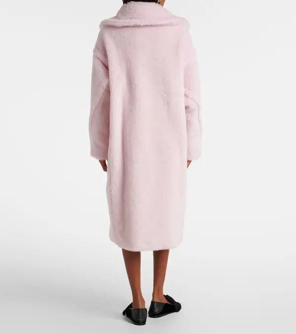 Max Mara Alpaca, Wool, And Silk Coat - Pink
