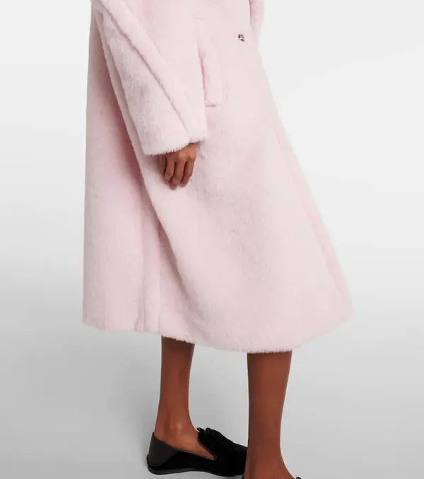 Max Mara Alpaca, Wool, And Silk Coat - Pink