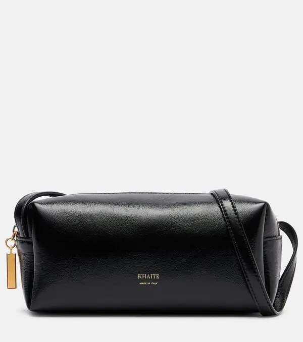 Khaite Kye Mini Leather Crossbody Bag - Black