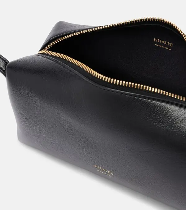 Khaite Kye Mini Leather Crossbody Bag - Black