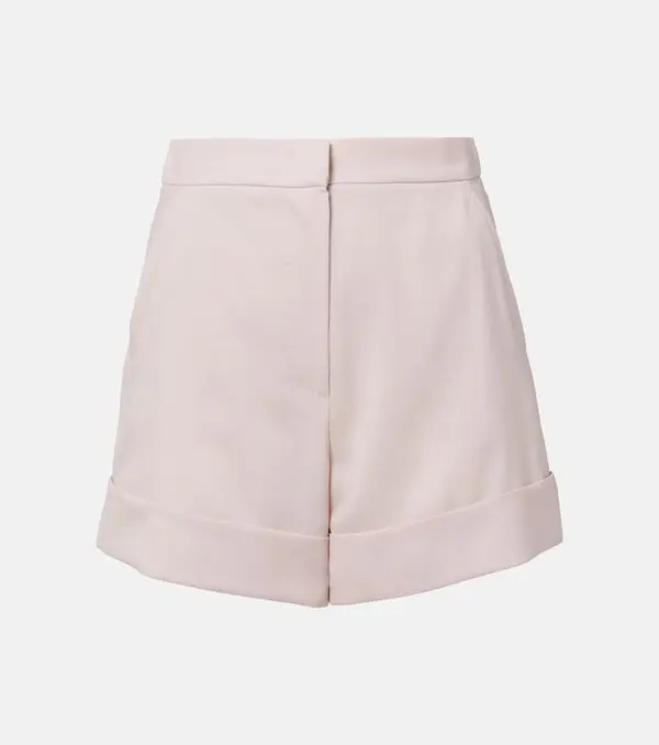 Max Mara Celebre Wool-blend Shorts - Pink