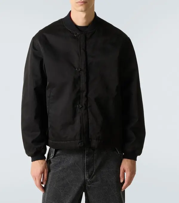 A.PRESSE Silk And Cotton Bomber Jacket
