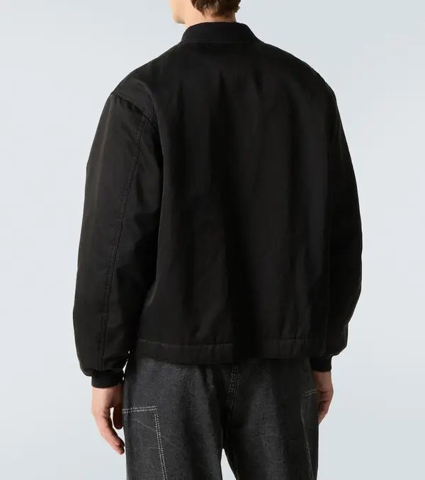 A.PRESSE Silk And Cotton Bomber Jacket