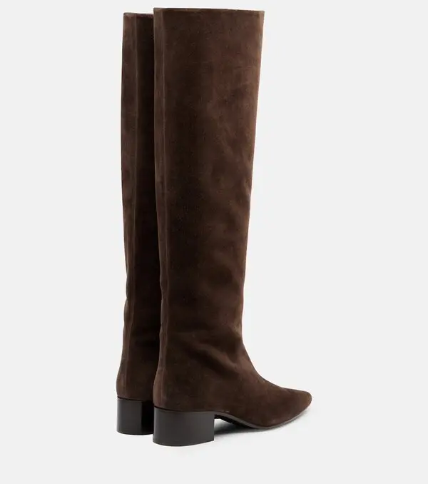 Khaite Andee Suede Knee-high Boots - Brown
