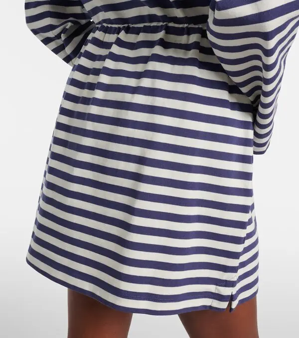 Posse Haisley Striped Cotton Miniskirt - Blue