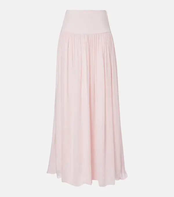 Posse Solene High-rise Maxi Skirt - Pink