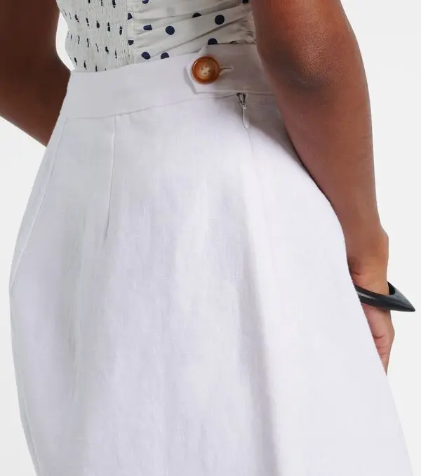 Posse Perri Linen Shorts - White