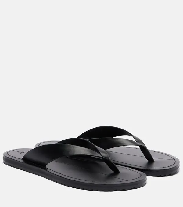 A.emery Flora Leather Thong Sandals