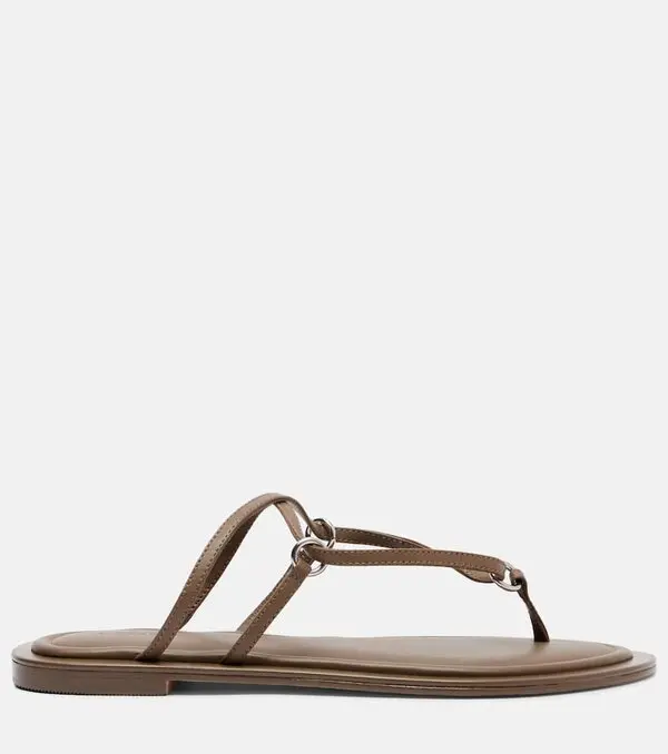 A.emery Nanaka Leather Sandals - Brown