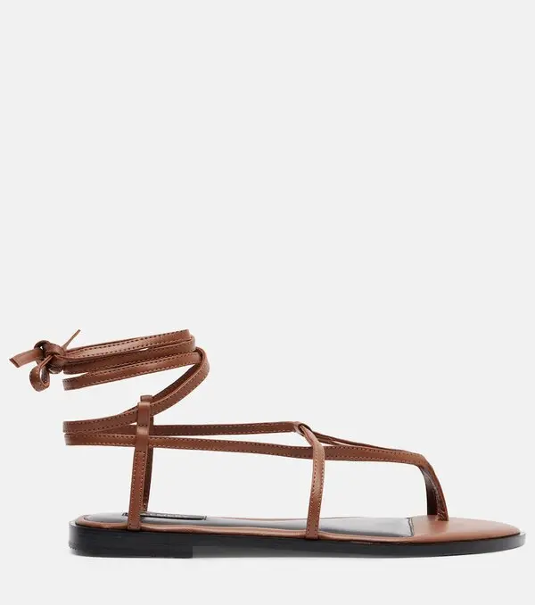 A.emery Kir Leather Sandals - Brown