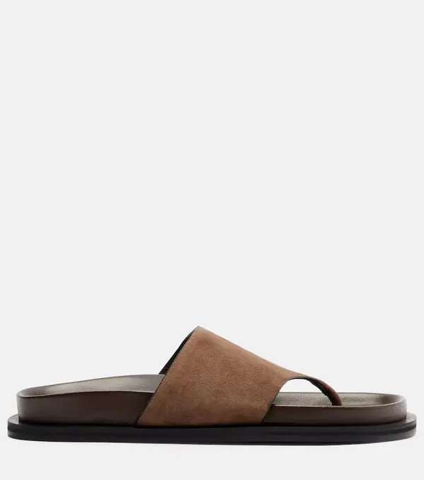 A.emery Imara Suede Thong Sandals - Brown