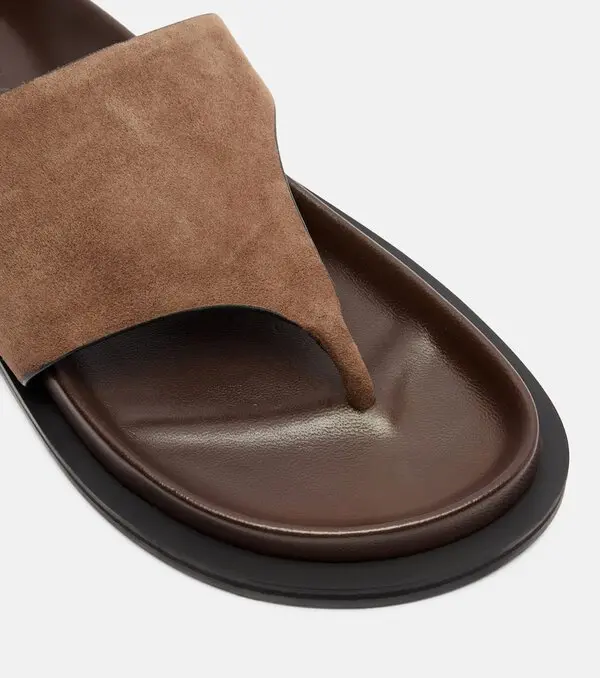 A.emery Imara Suede Thong Sandals - Brown