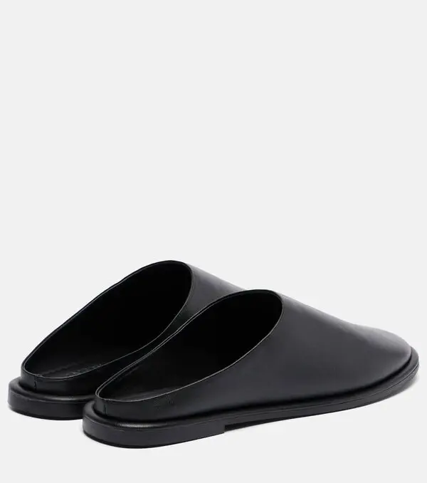 A.emery Spencer Leather Mules - Black