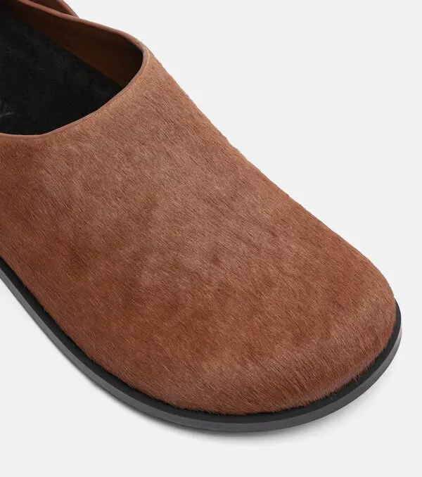 A.emery Louis Calf Hair Clogs - Brown