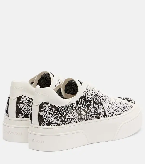Zimmermann Pixie Lace Platform Sneakers