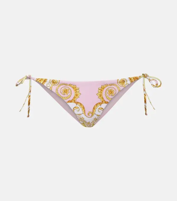 Versace Barocco Triangle Bikini Bottom - Multicoloured