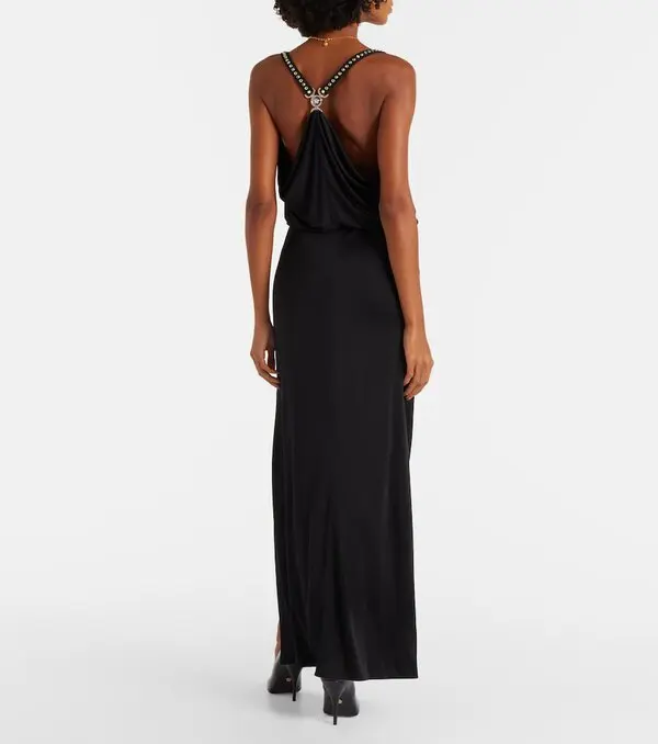 Versace Embellished Viscose Gown