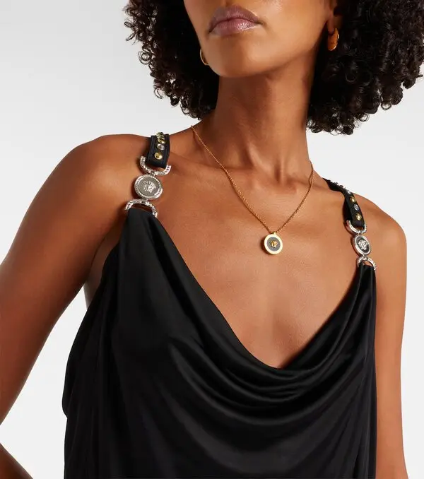 Versace Embellished Viscose Gown