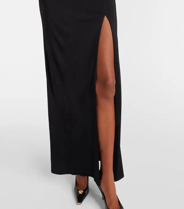 Versace Embellished Viscose Gown