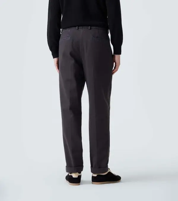 Brunello Cucinelli Cotton Straight-leg Trousers