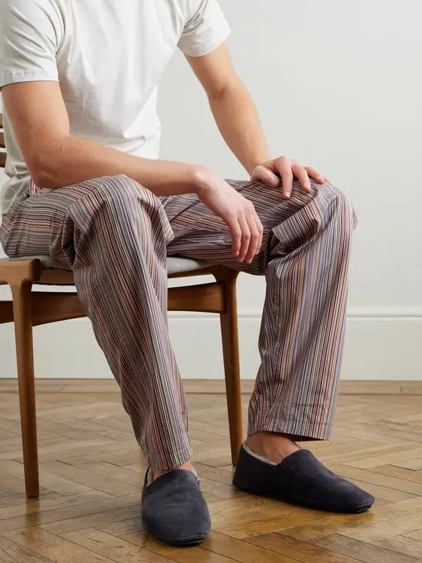Mr P. Plush-lined Suede Slippers