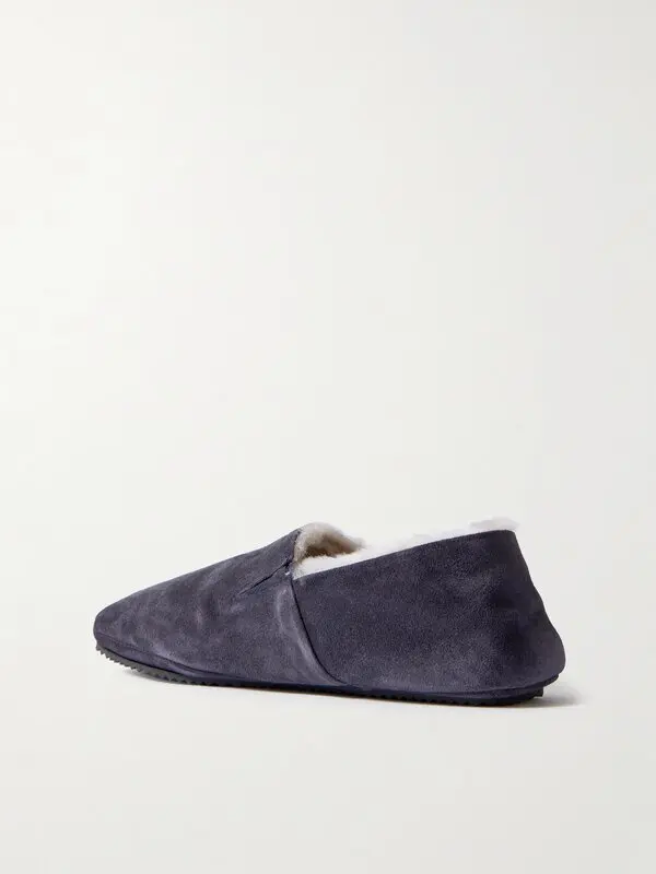 Mr P. Plush-lined Suede Slippers