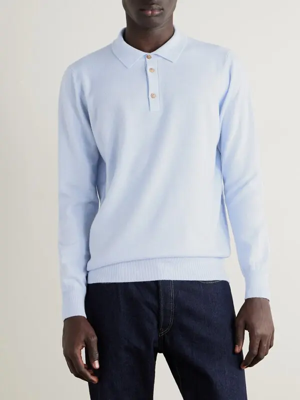 GHIAIA Cashmere Polo Shirt