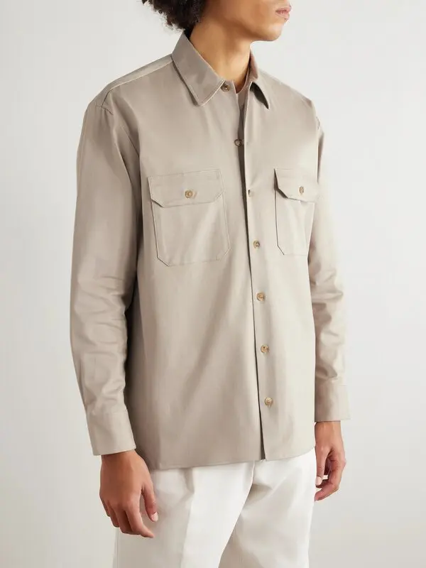GHIAIA Cotton-twill Shirt