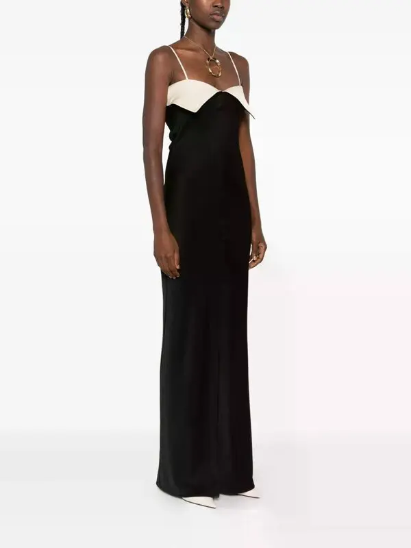 Nanushka Folded-neckline Maxi Dress