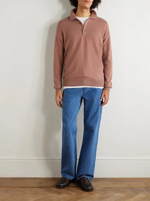 GHIAIA Cashmere Polo Shirt