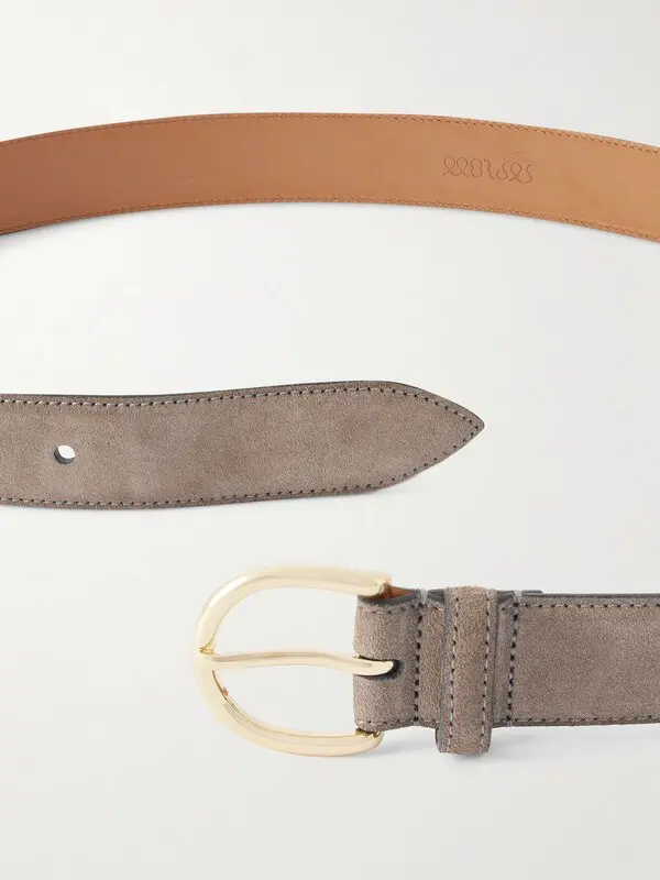 MORJAS Suede Belt - Brown