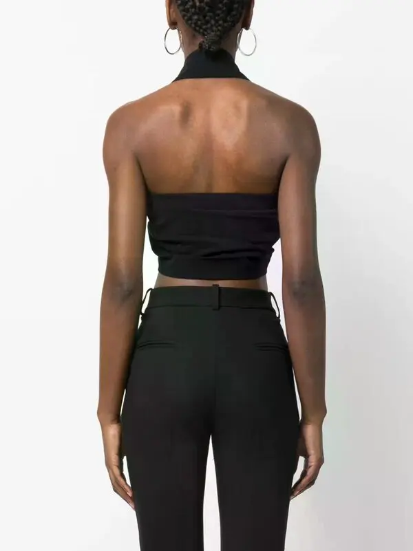 Philosophy Di Lorenzo Serafini Halterneck Cropped Top