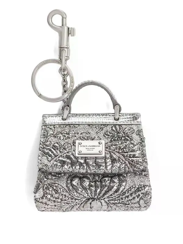 Dolce & Gabbana Brocade Airpods Case - Silver