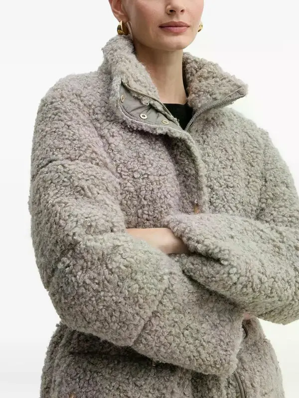 Luisa Spagnoli Textured Coat With Drawstring Detail