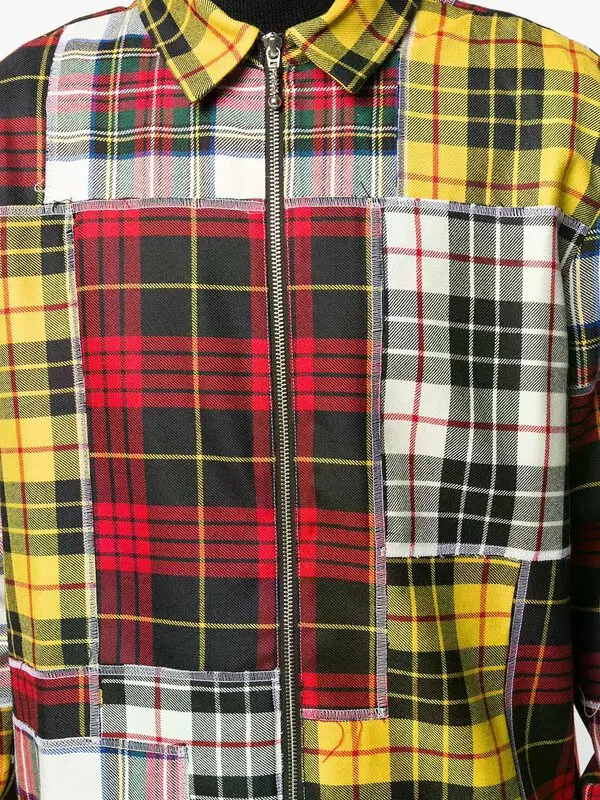 Palm Angels Check Colour-block Shirt