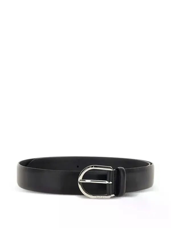 Orciani Round Buckle Leather Belt