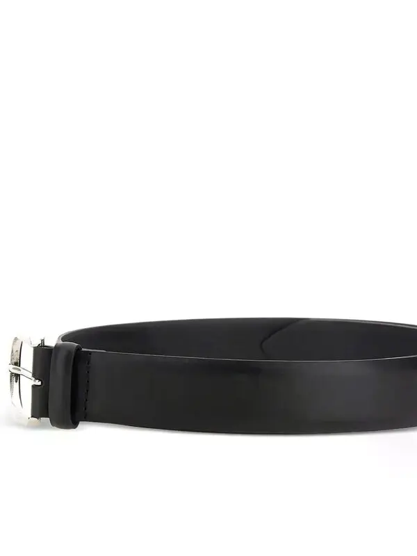 Orciani Round Buckle Leather Belt