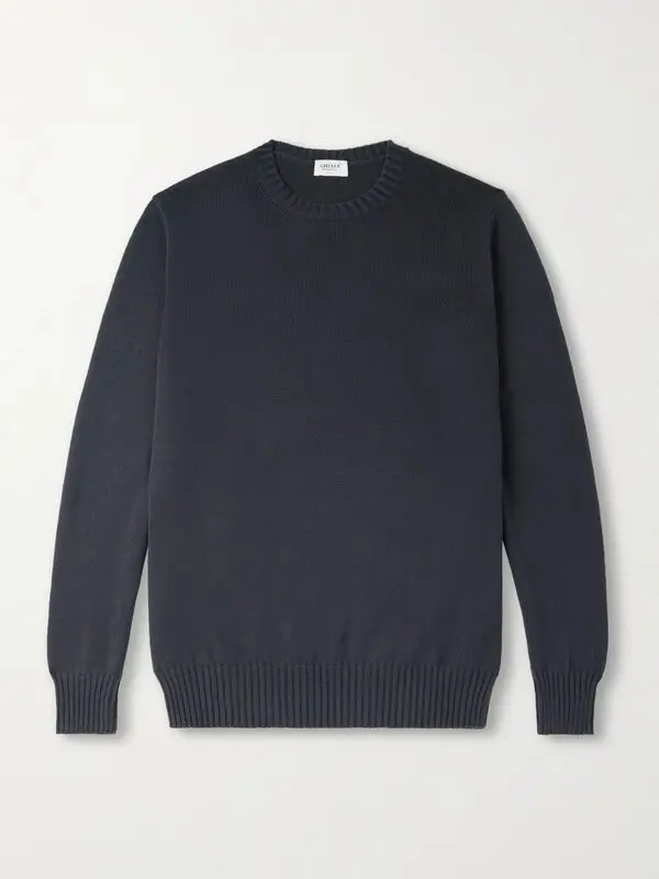 GHIAIA Cotton Sweater - Blue