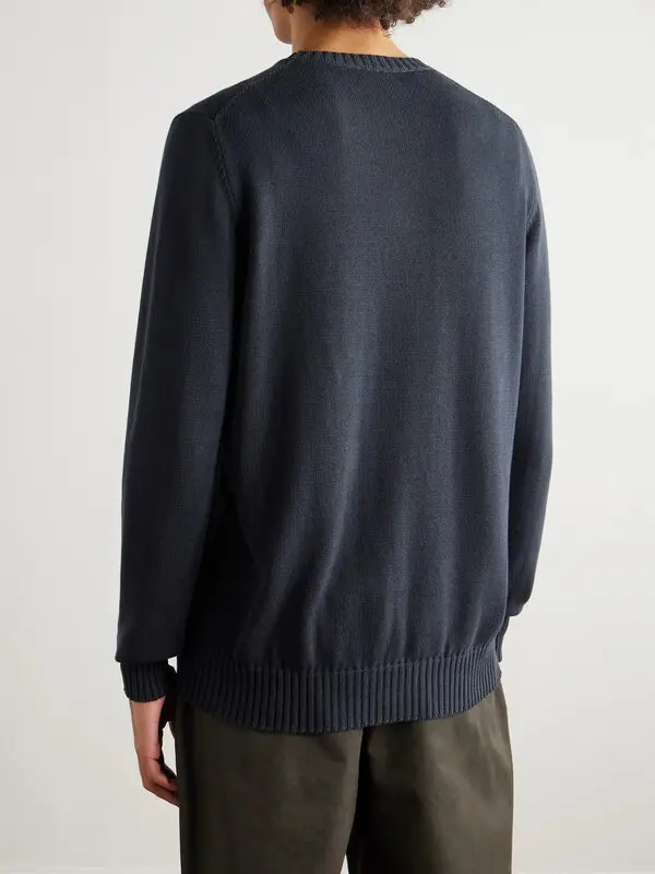GHIAIA Cotton Sweater - Blue