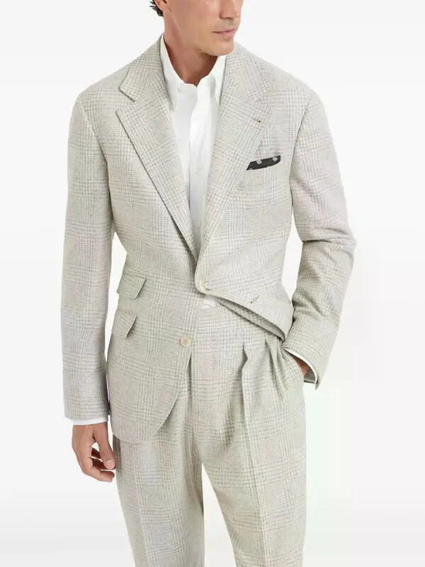 Brunello Cucinelli Check Blazer