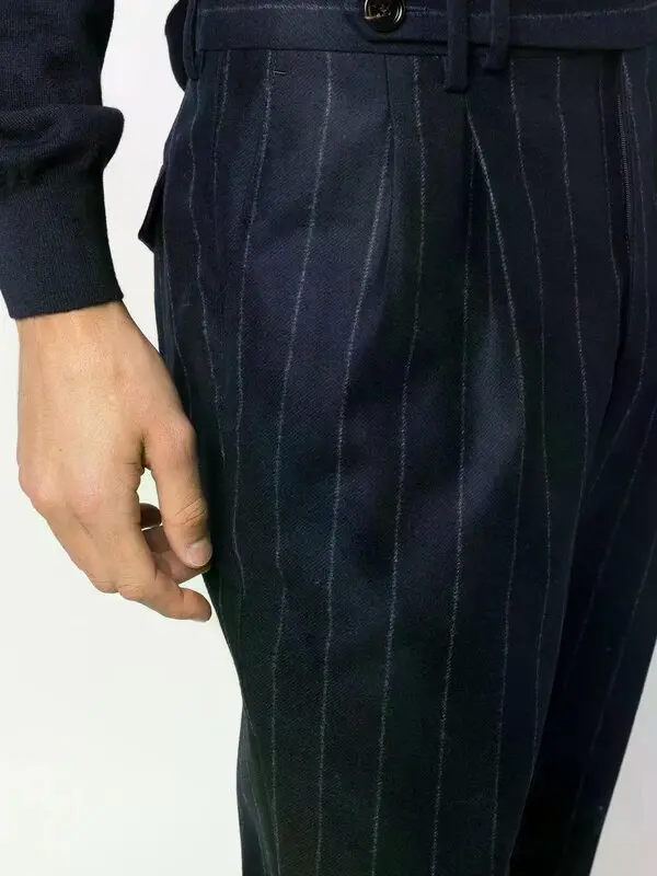 Brunello Cucinelli Pinstripe Straight-leg Trousers