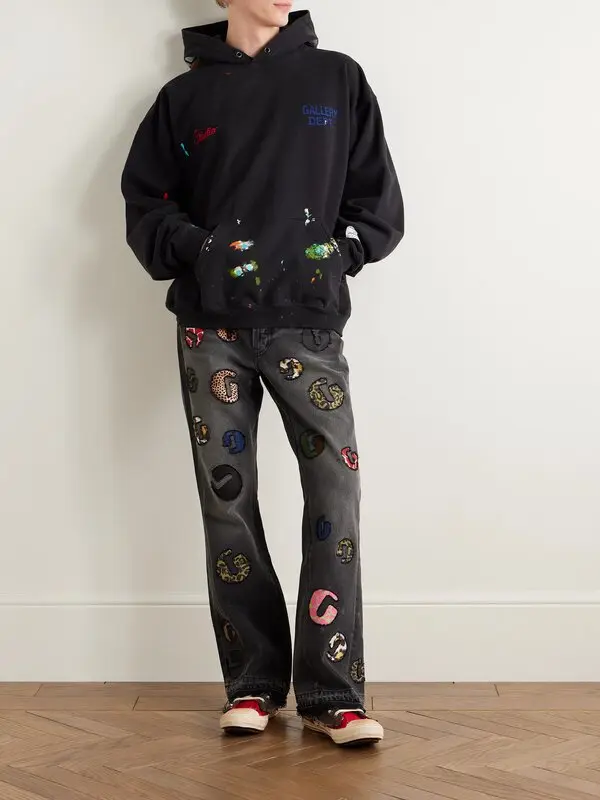 GALLERY DEPT. G-time Flared Jeans With Logo Appliqués