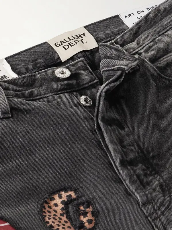 GALLERY DEPT. G-time Flared Jeans With Logo Appliqués