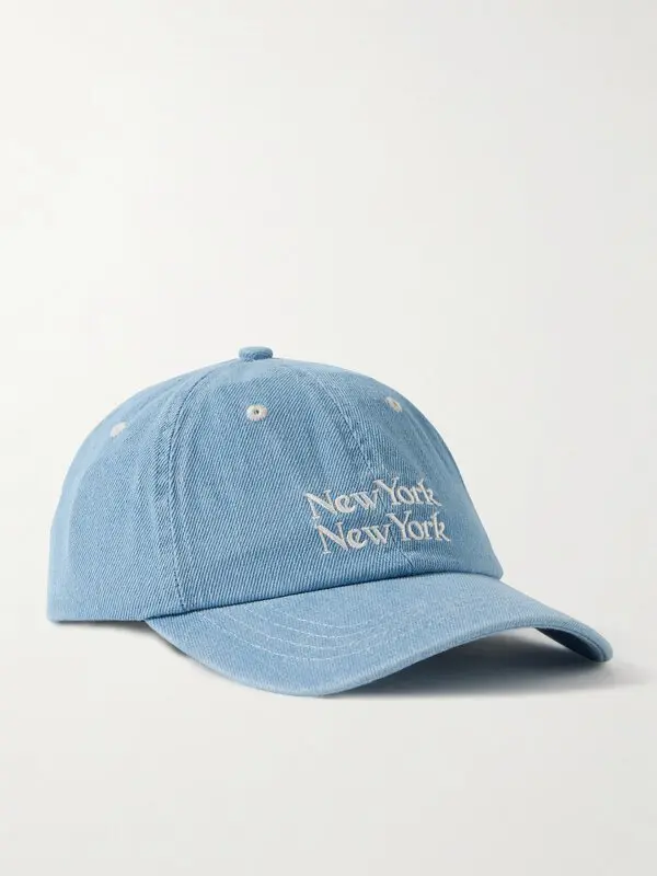CORRIDOR Ny Ny Embroidered Baseball Cap - Blue