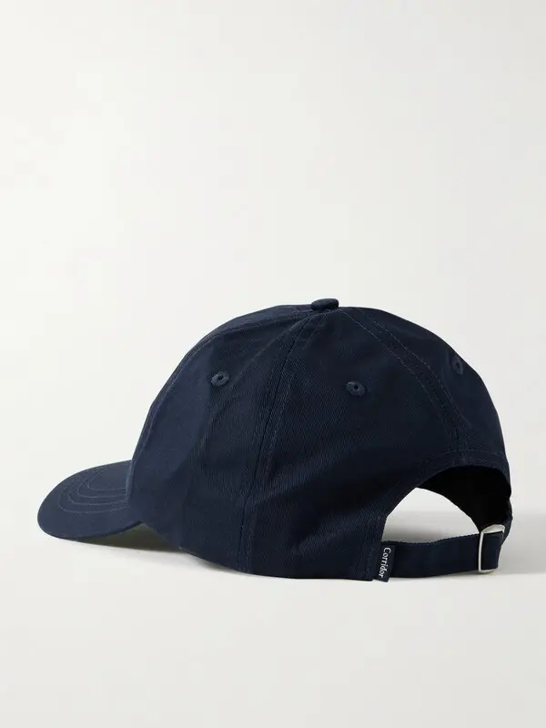 CORRIDOR Embroidered Cotton-blend Twill Baseball Cap - Blue