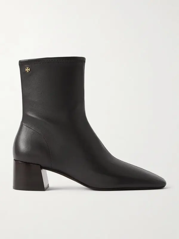 Tory Burch Leather Ankle Boots - Brown
