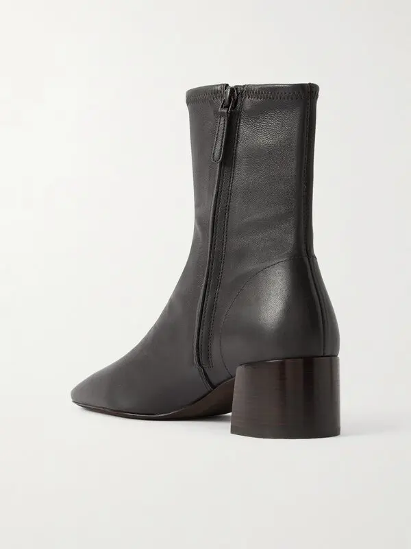Tory Burch Leather Ankle Boots - Brown