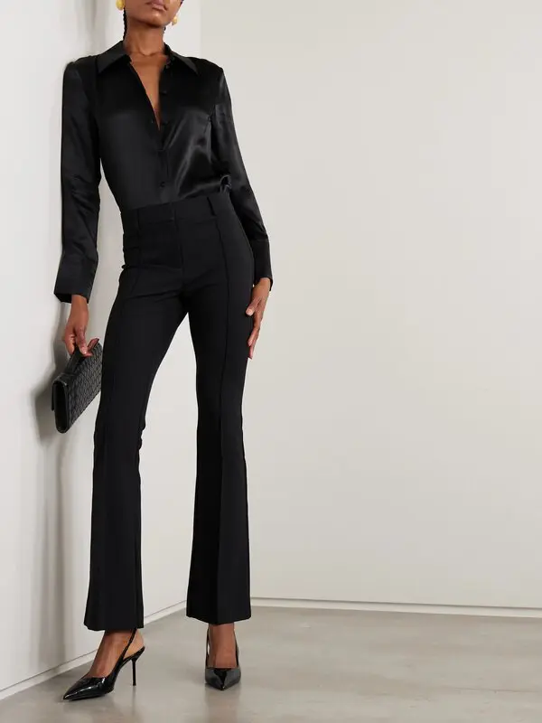 Rixo Havan Silk Shirt - Black